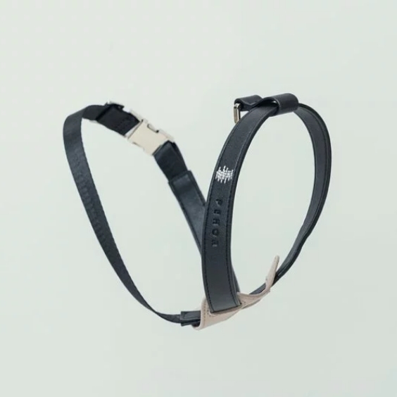 PEHOM｜緩壓胸背帶 - 黑米 - J'Tails Select小捲尾選品